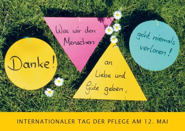 Karte zum Internationalen Tag der Pflege